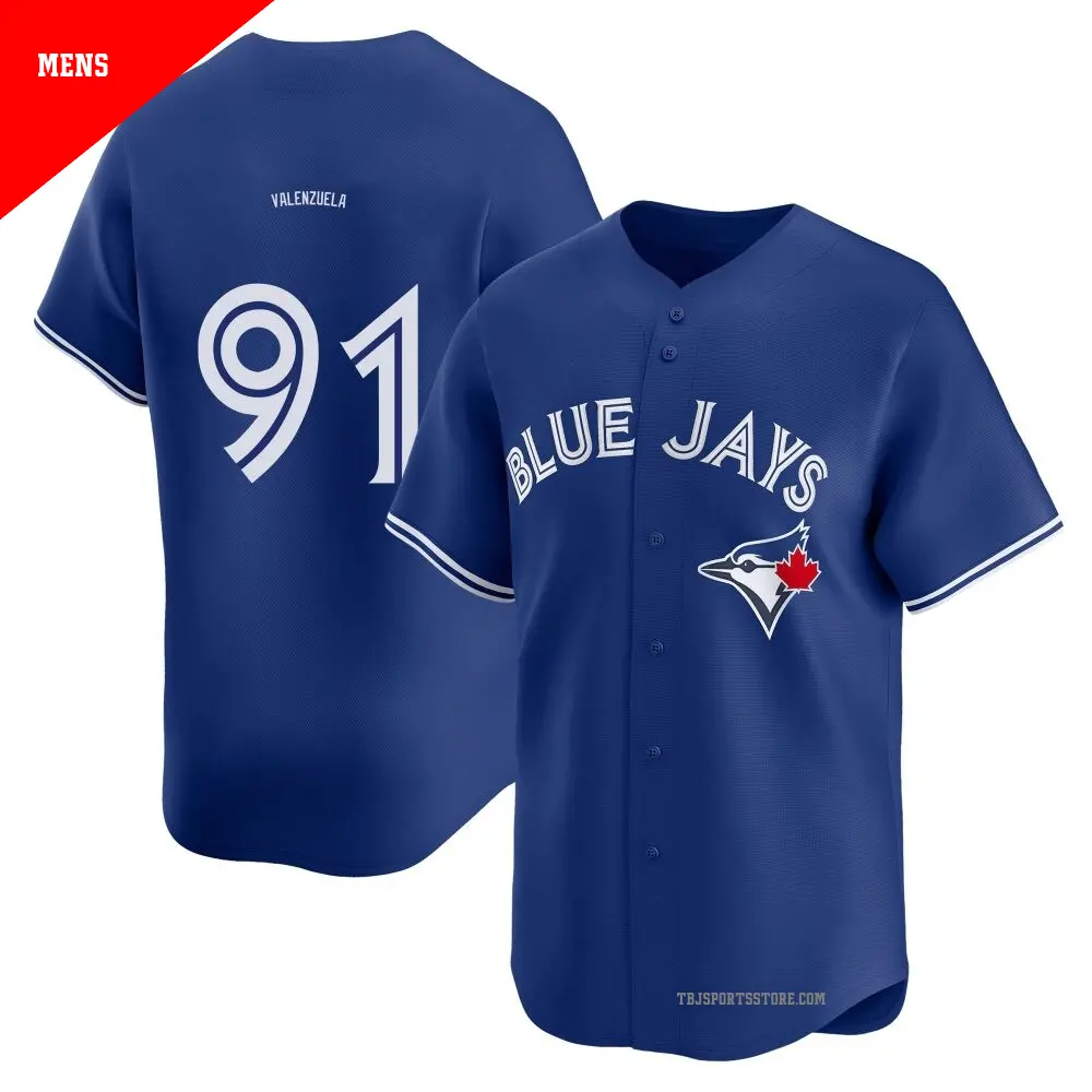 Men's #91 Brandon Valenzuela Toronto Blue Jays Royal Authentic ...
